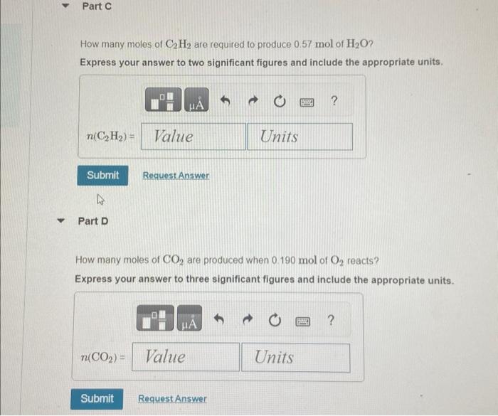 Solved How many moles of O2 are needed to react with 1.70 | Chegg.com