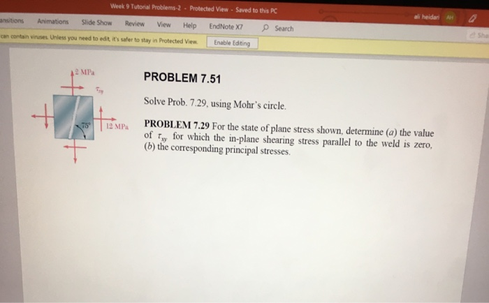 Solved Week 9 Tutorial Problems 2. Protected ViewSaved to | Chegg.com