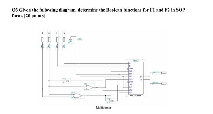 Q3 Given The Following Diagram Determine The Boolean