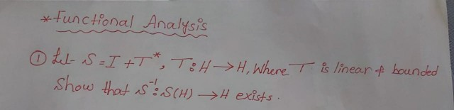 Solved *functional Analysis is linear & bounded show that is | Chegg.com