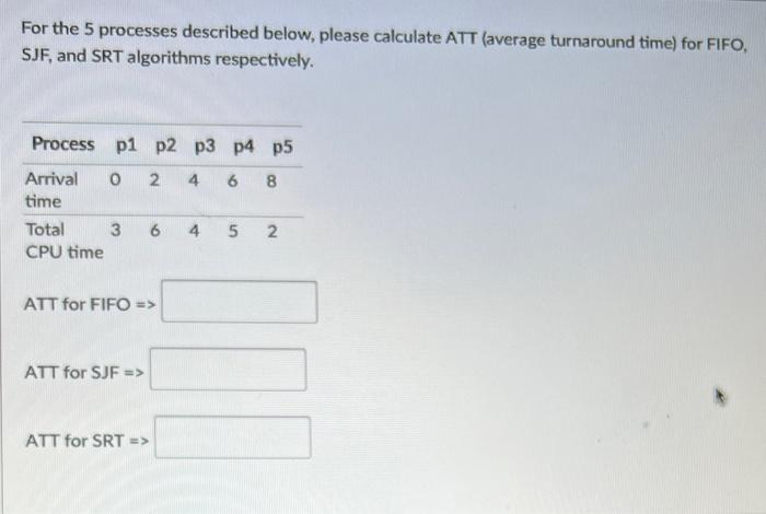 Solved For the 5 processes described below, please calculate | Chegg.com