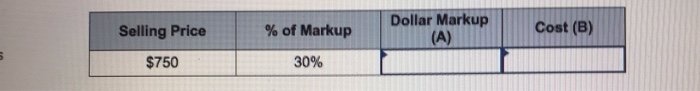 Solved 26% markup on selling price Cost $700 Selling price? | Chegg.com