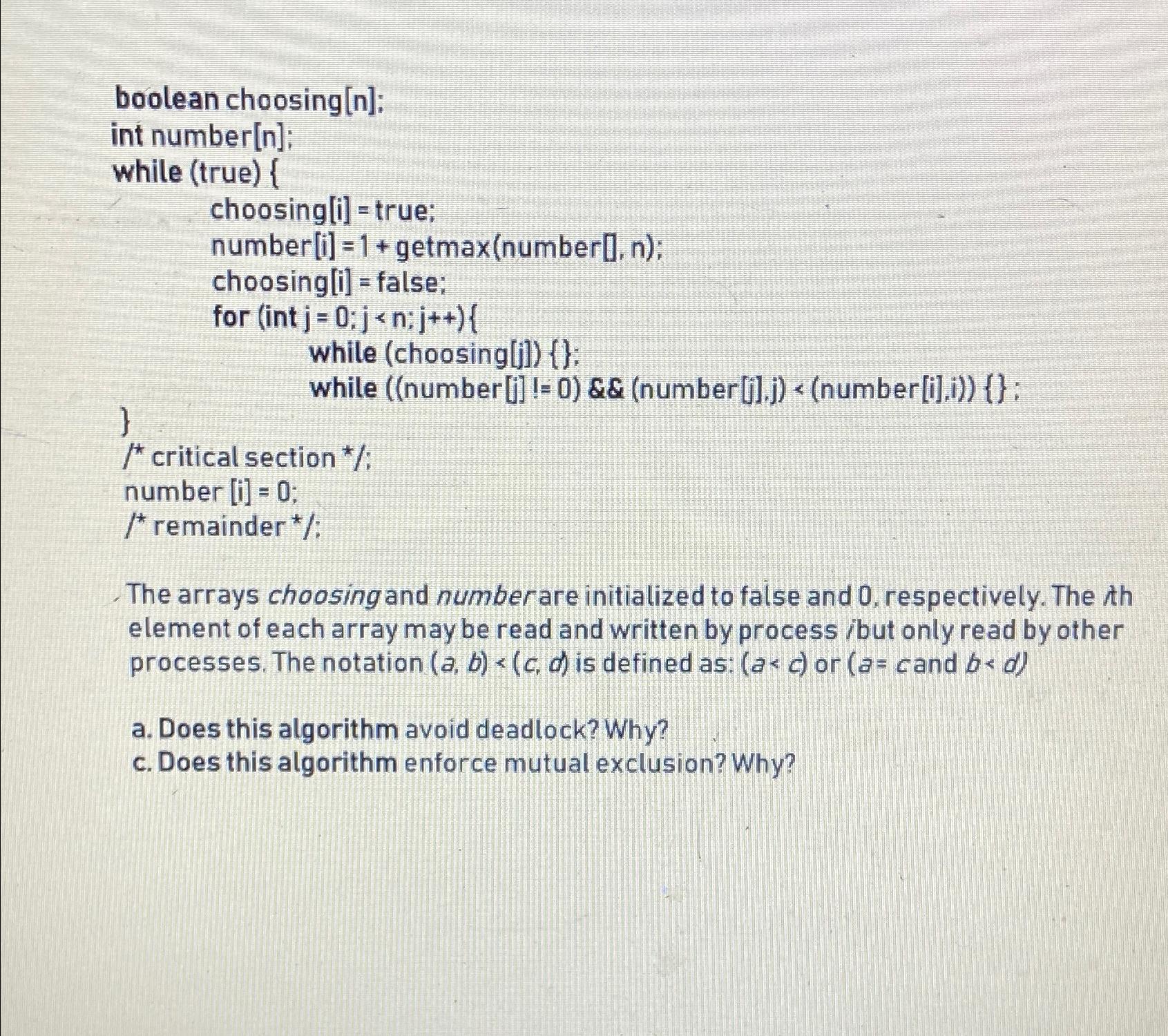 Solved boolean choosing[n];int number[n];while | Chegg.com