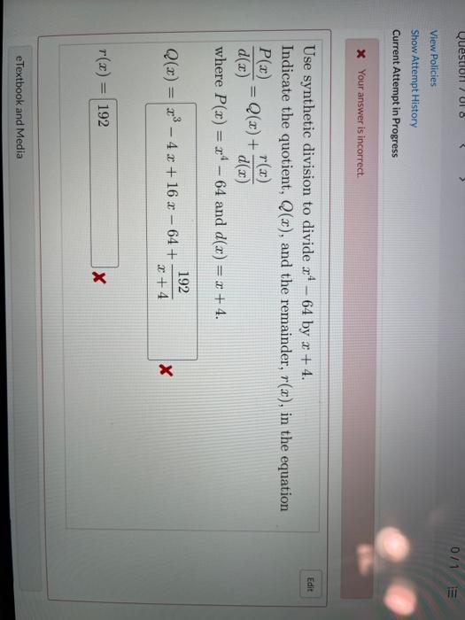 Solved View Policies Current Attempt in Progress Use the | Chegg.com