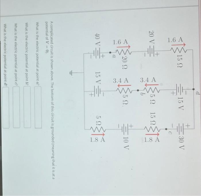 Solved complicated circuit is shown above. The bottom of | Chegg.com
