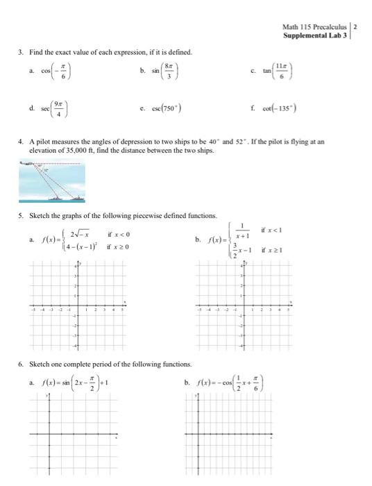 Solved \begin{tabular}{l|l} Math I15 Precalculus & 1 \\ | Chegg.com