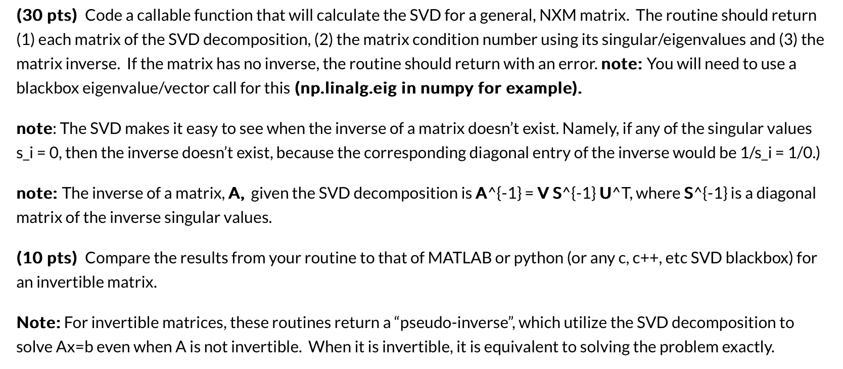 Solved (30 ﻿pts) ﻿Code a callable function that will | Chegg.com
