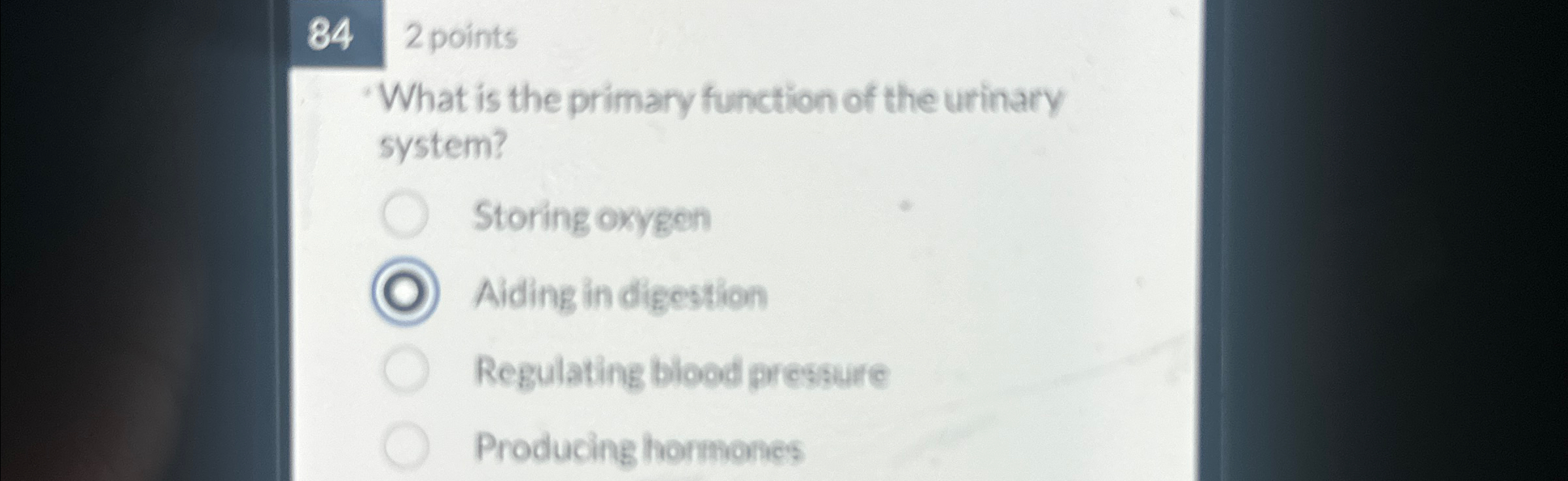 Solved 842 ﻿pointsWhat is the primary function of the | Chegg.com