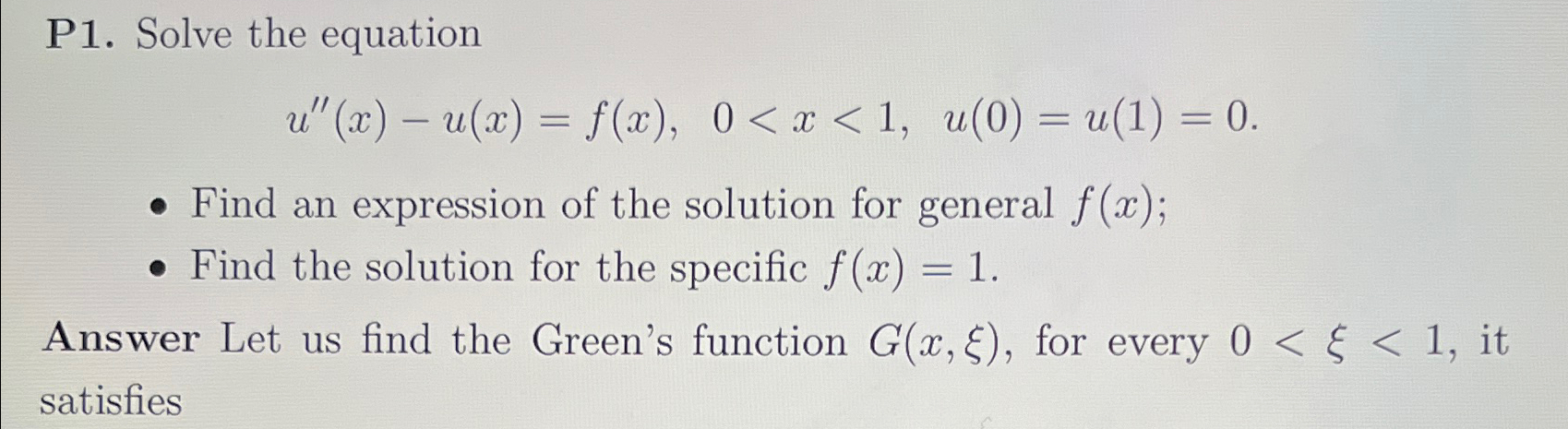 Solved P1. ﻿Solve the | Chegg.com