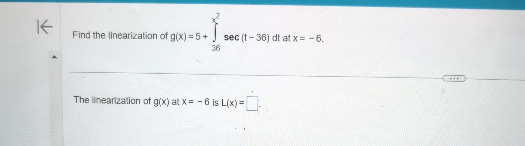 Solved 1larr, Find the linearization of | Chegg.com Solved 1larr, Find the linearization of | Chegg.com