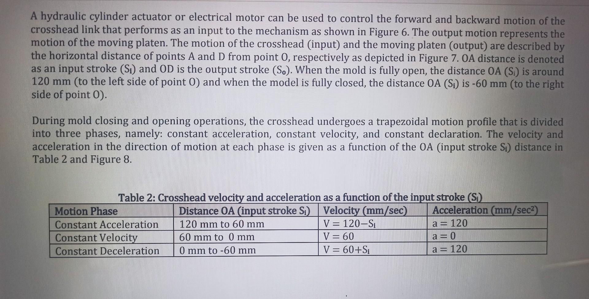 Solved In this section, the mechanism properties are given. | Chegg.com