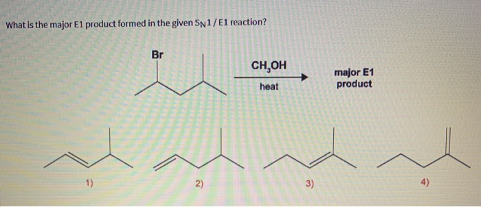 Solved What is the major El product formed in the given | Chegg.com
