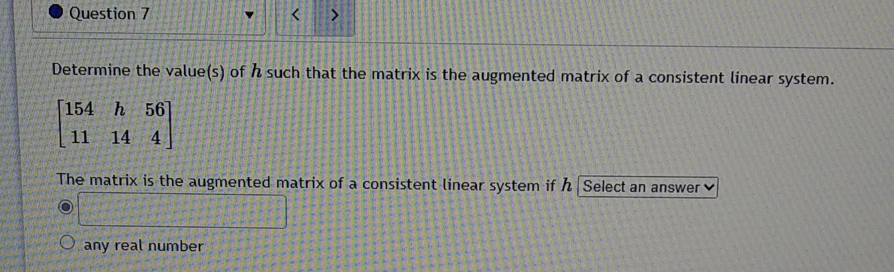 Solved Determine the value(s) of h such that the matrix is | Chegg.com