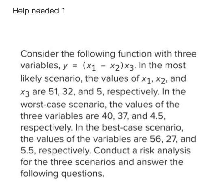 Solved Help needed 1 Consider the following function with | Chegg.com