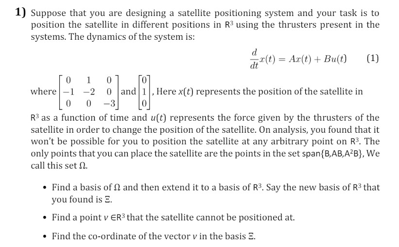 Suppose that you are designing a satellite | Chegg.com