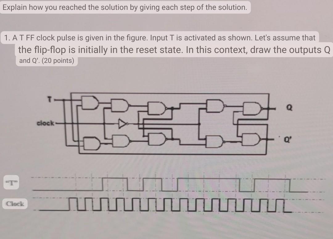 Solved Explain how you reached the solution by giving each | Chegg.com