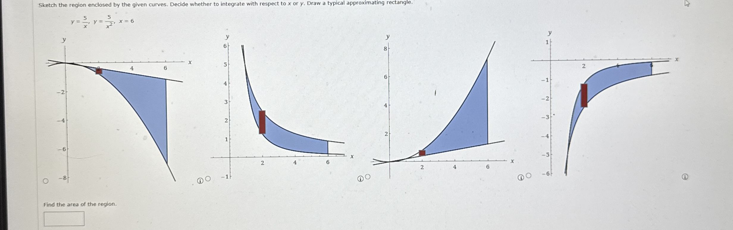 Solved Sketch the region enclosed by the given curves. | Chegg.com