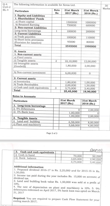 Solved Please answer this Cash flow statement question using | Chegg.com