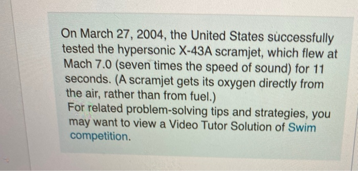 Solved On March 27, 2004, the United States successfully | Chegg.com