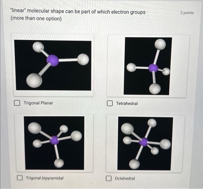 Solved For the following structure, list: a. VSEPR AXE type | Chegg.com