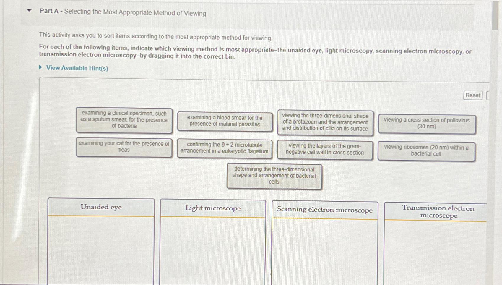 Solved Part A - ﻿Selecting the Most Appropriate Method of | Chegg.com