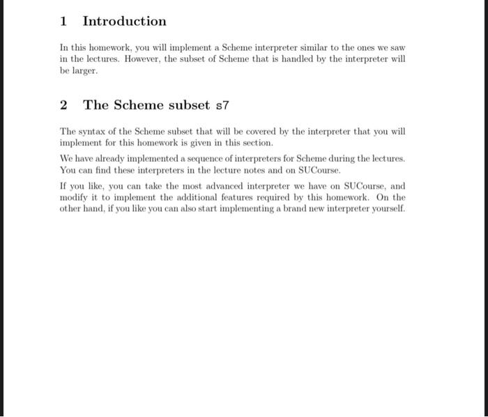 Solved 1 Introduction In this homework, you will implement a | Chegg.com
