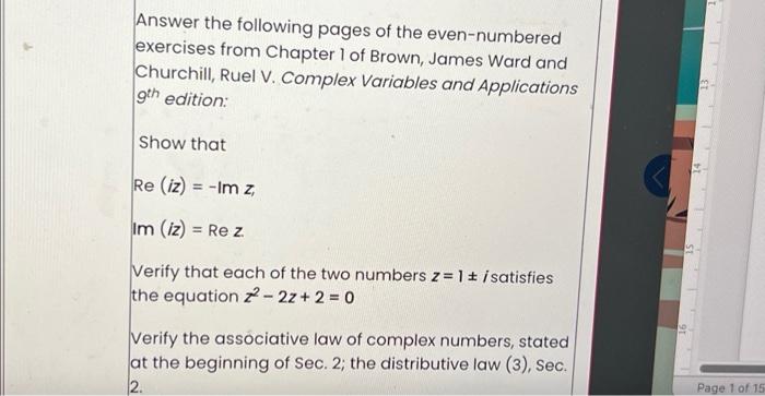 Solved Answer the following pages of the even-numbered | Chegg.com