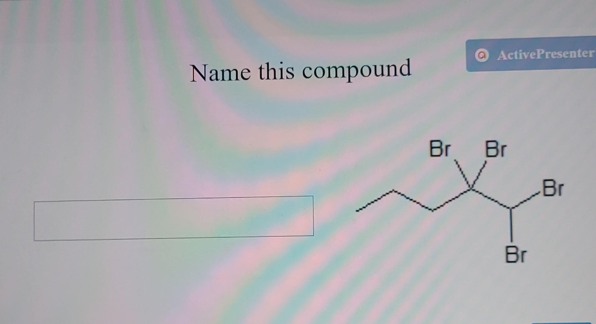 Solved Name this compound | Chegg.com