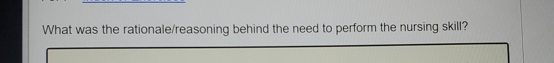 Solved What was the rationale/reasoning behind the need to | Chegg.com