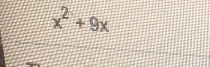 Solved x? + 9 Find the perfect square trinomial whose | Chegg.com