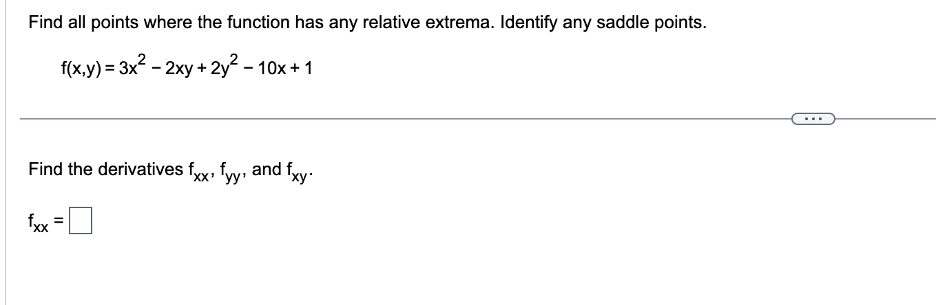 Solved Find all points where the function has any relative | Chegg.com