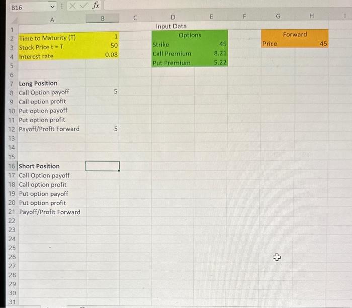 Solved Q4. Construct a spreadsheet that permits you to | Chegg.com