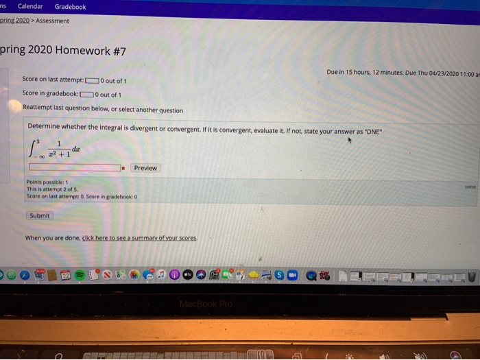 Solved ons Calendar Gradebook upring 2020 > Assessment pring | Chegg.com