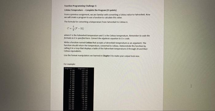 Solved Function Prestamening Chalkenge 3 : Crivisi | Chegg.com