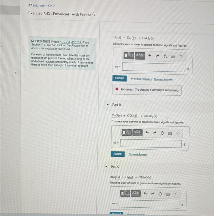 Solved 〈Assignment Ch 7 Exercise 7.55 - Enhanced - With | Chegg.com