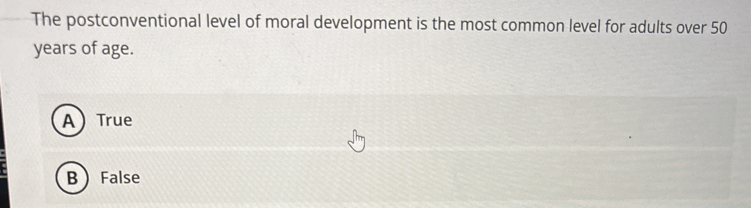 Solved The postconventional level of moral development is | Chegg.com