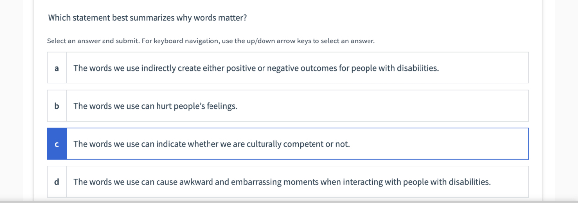 Solved Which statement best summarizes why words | Chegg.com