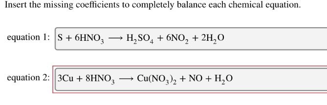 Solved Insert the missing coefficients to completely balance | Chegg.com