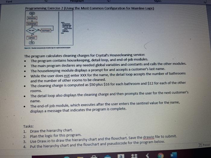 Solved Font Styles Programming Exercise 2 (Using the Most | Chegg.com