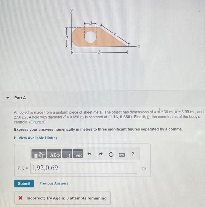 Solved a = 1.3 | Chegg.com