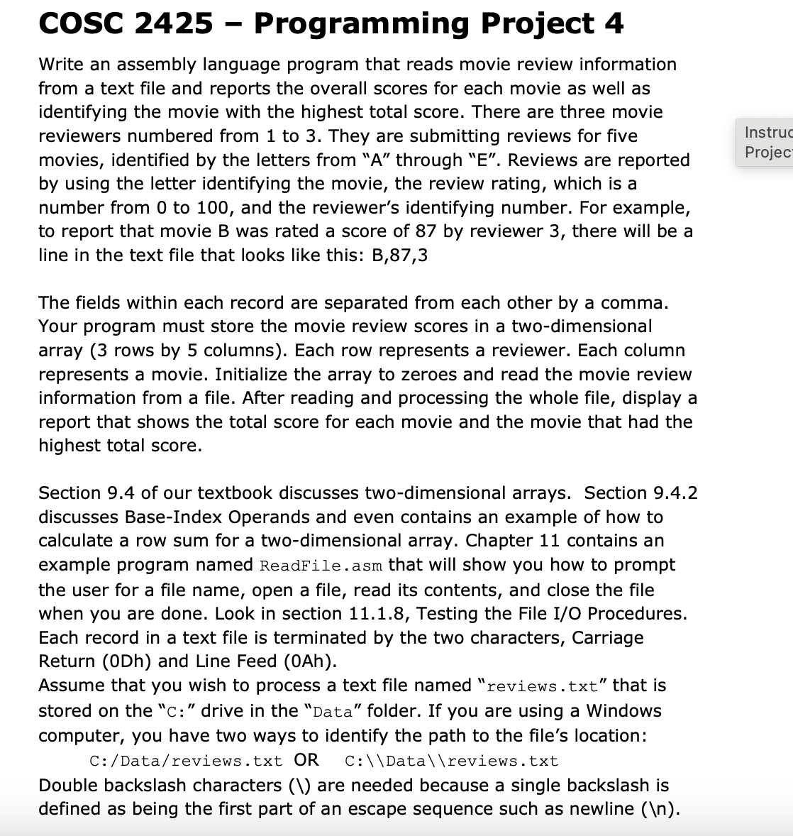 Solved Write the code of assembly language Using MASM.Please | Chegg.com