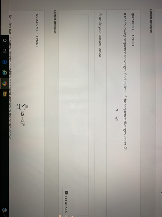 Solved Content attribution QUESTION 2 . 1 POINT If the | Chegg.com Solved Content attribution QUESTION 2 . 1 POINT If the | Chegg.com