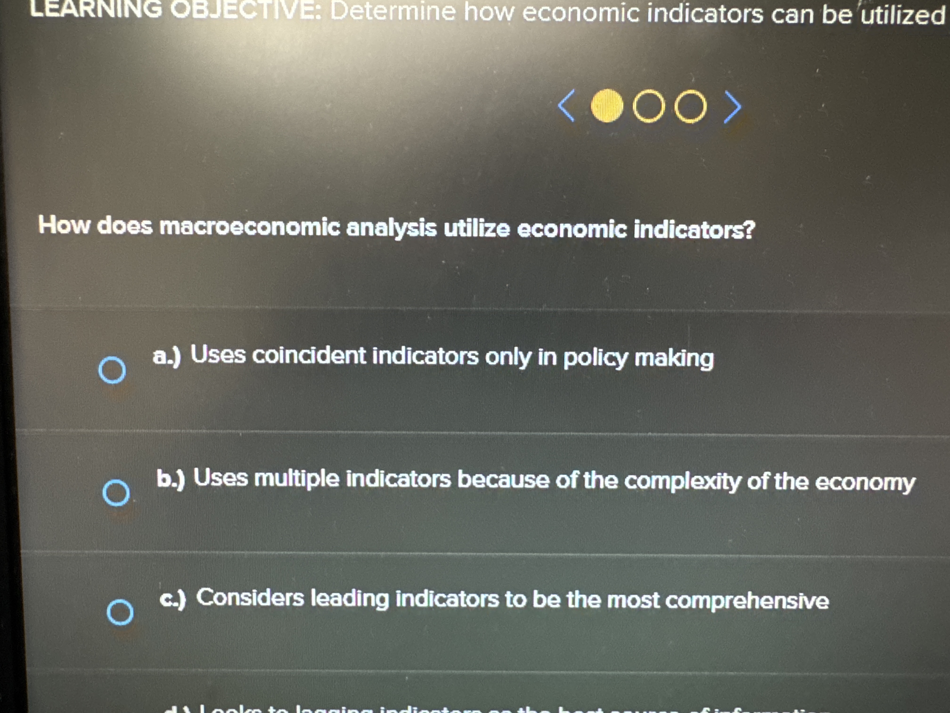 Solved LEARNING OBJECTIVE: Determine how economic indicators | Chegg.com