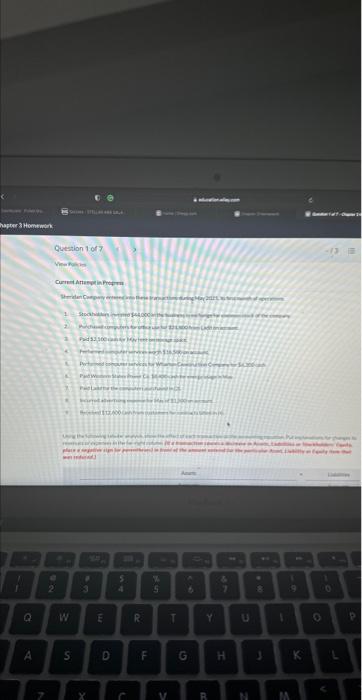 Solved Sheridan Company entered into these transactions | Chegg.com