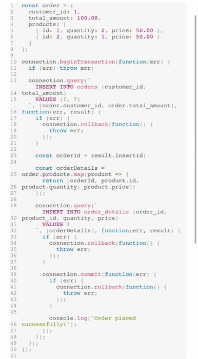 Solved i am building a command line e-commerce store | Chegg.com