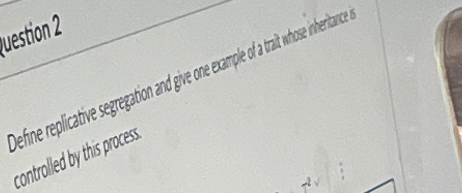 Solved Define replicative segregation and give one example | Chegg.com
