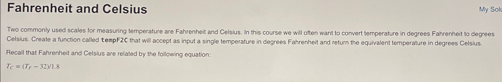Solved Fahrenheit and CelsiusTwo commonly used scales for | Chegg.com