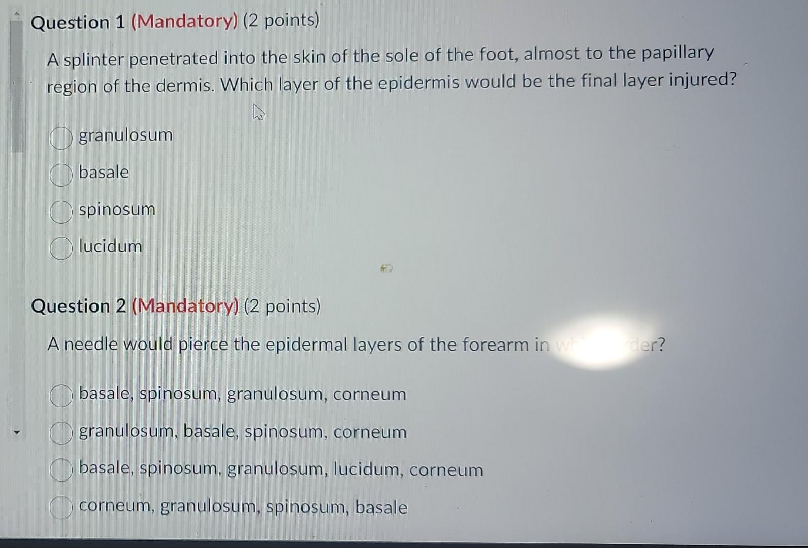 Solved A splinter penetrated into the skin of the sole of | Chegg.com