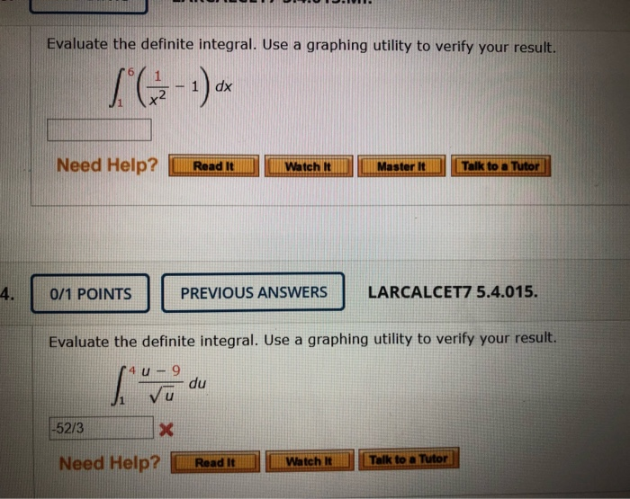 Solved Evaluate the definite integral. Use a graphing | Chegg.com