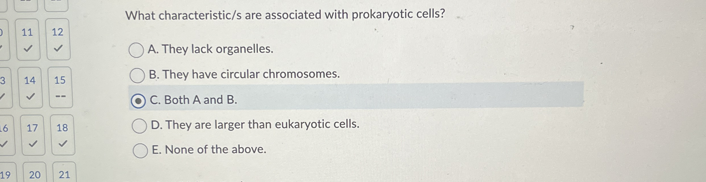 Solved What characteristic/s are associated with prokaryotic | Chegg.com